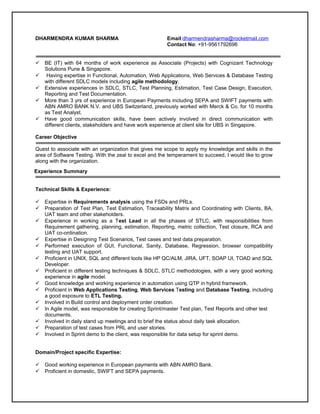 Dharmendra sharma qa_profile | PDF