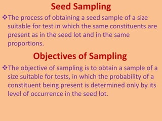 Seed Sampling | PPT