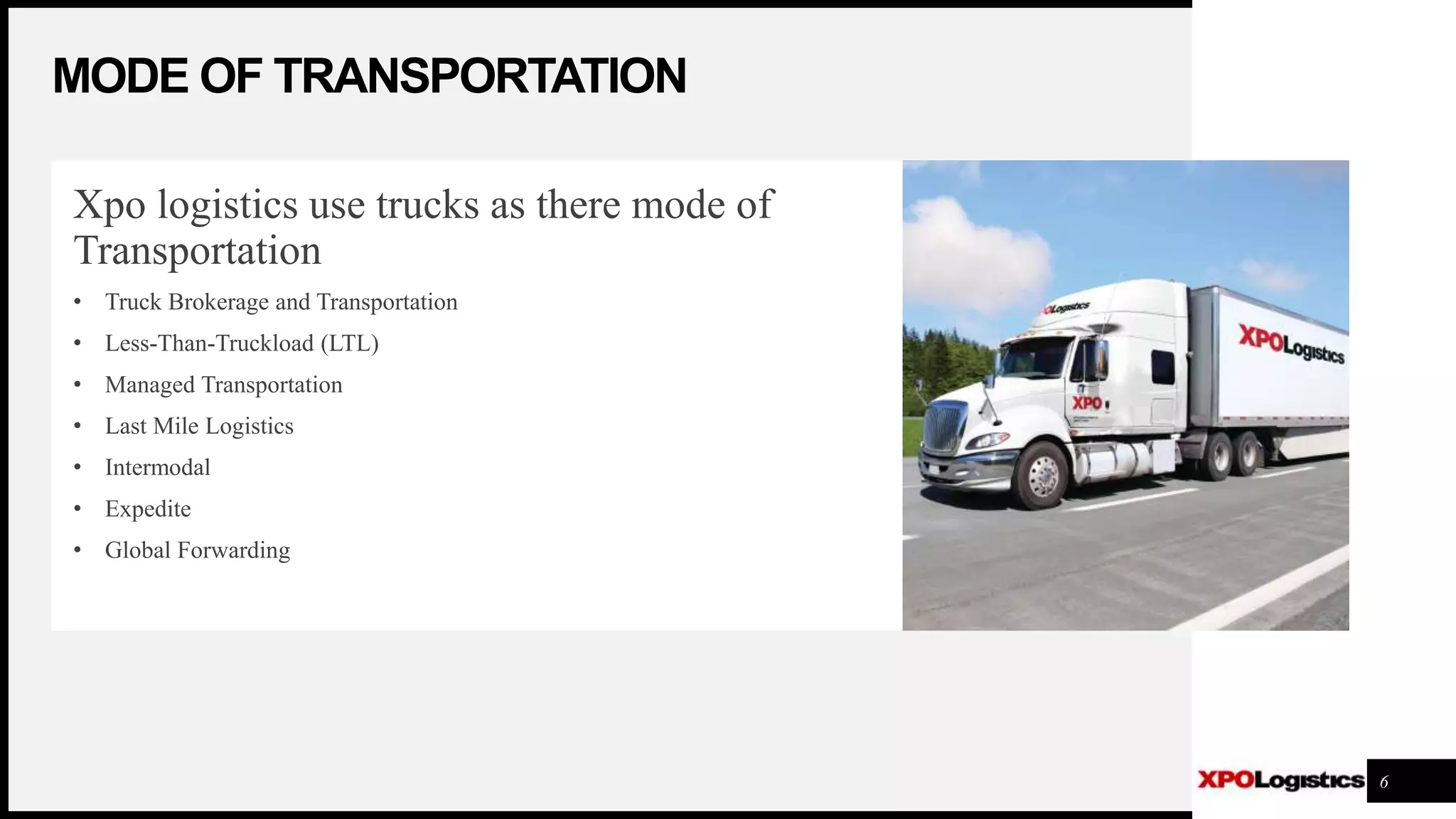 Supply Chain Management of XPO Logistics by Dharmjit sinh jadeja (RK ...