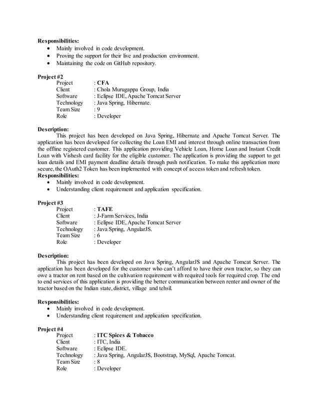 Dharmpal java resume | DOCX