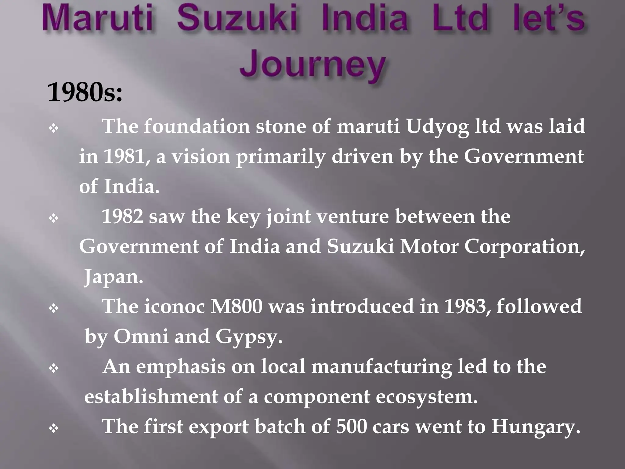 MARUTI SUZUKI- A Successful Joint Venture in India.pptx