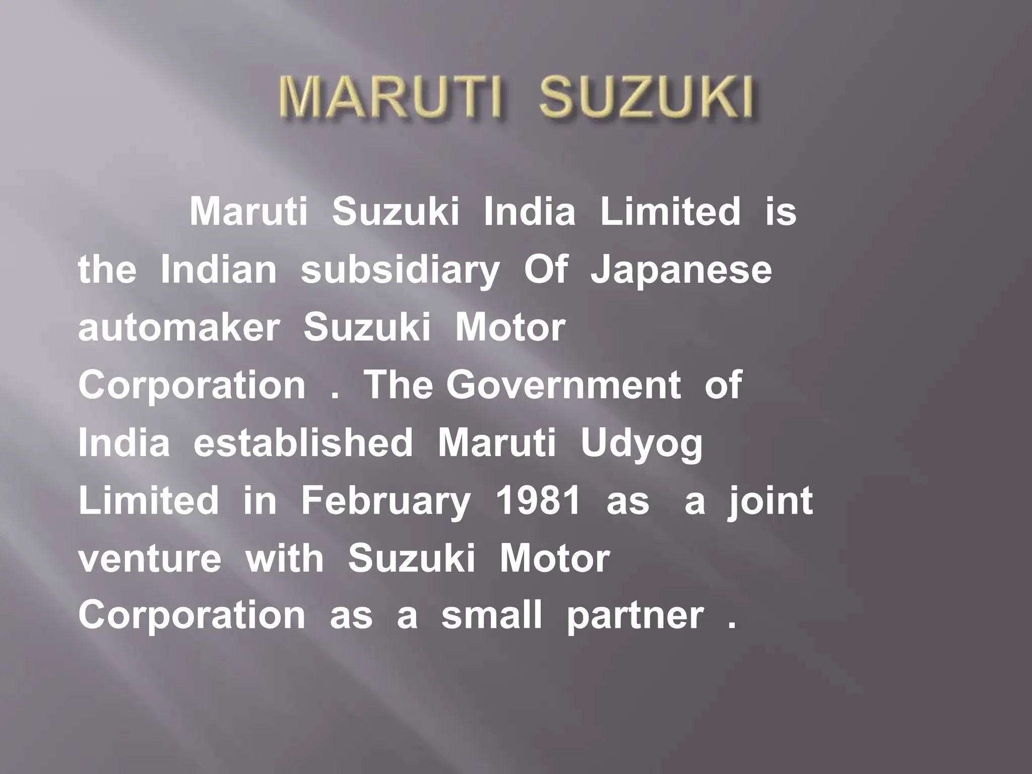 MARUTI SUZUKI- A Successful Joint Venture in India.pptx