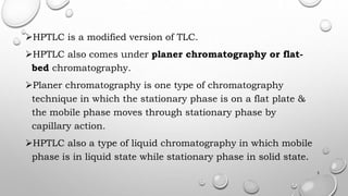 High performance thin layer chromatography(HPTLC) | PPTX