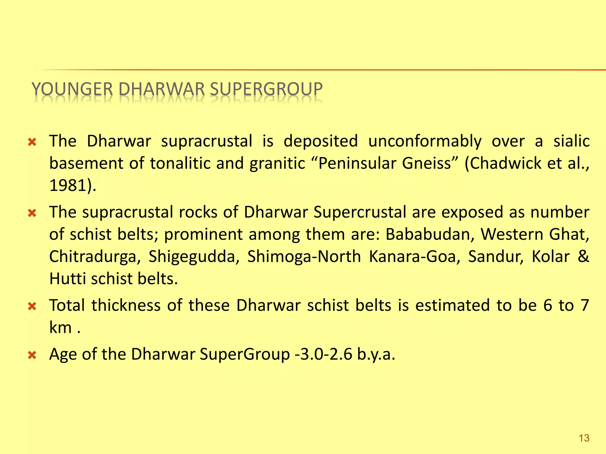 Dharwar Craton | PPTX