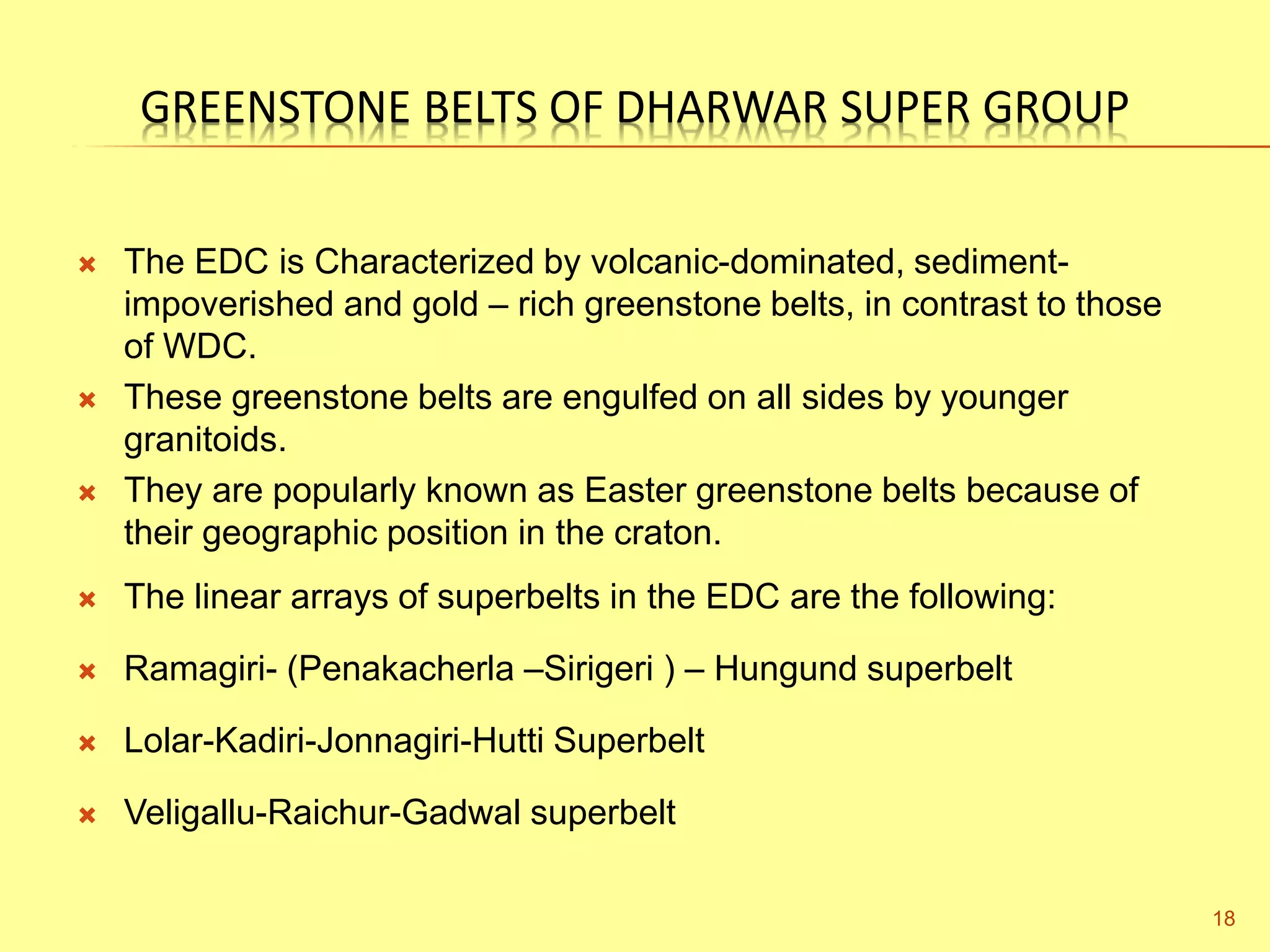 Dharwar Craton | PPTX