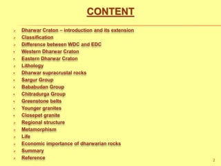 Dharwar Craton | PPTX