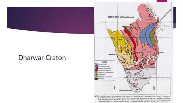 Dharwar super group | PPTX | Geology | Science