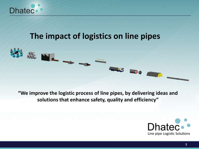 Impact of Logistics on Line pipes by Dhatec | PPTX