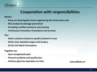 Impact of Logistics on Line pipes by Dhatec | PPTX
