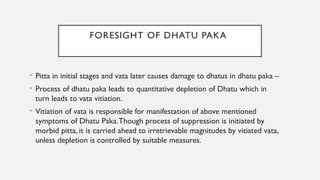 DHATU PAK.pptx ayurveda for life health | PPTX