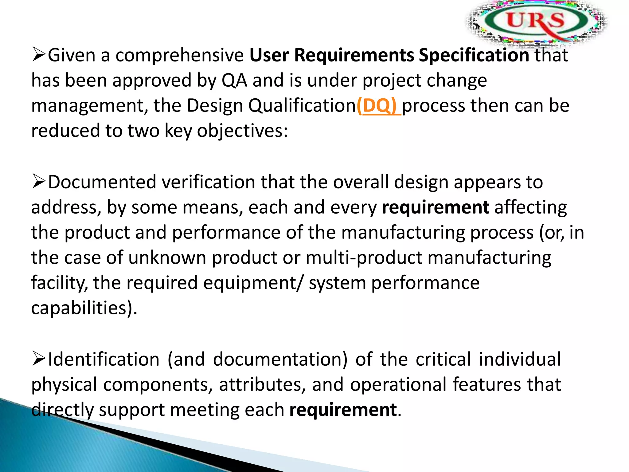 CONCEPT OF URS, DQ, IQ, OQ, PQ | PPTX