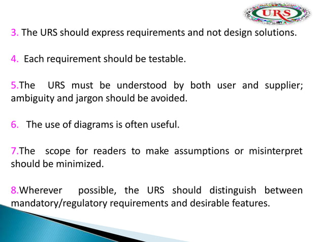 CONCEPT OF URS, DQ, IQ, OQ, PQ | PPTX | Pharmaceutical Industry ...