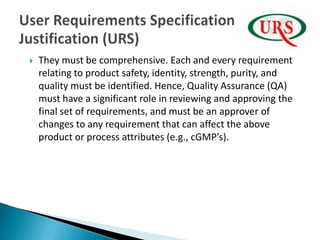 Concept of URS,DQ,IQ,OQ,PQ | PPTX