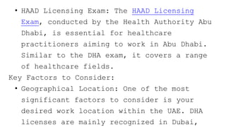 DHA vs. HAAD Choosing the Right Licensing Exam for Your Healthcare ...