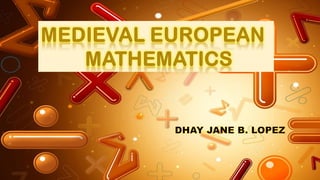medieval European mathematics | PDF