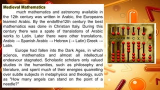 medieval European mathematics | PDF