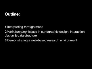 Data Visualization via Enhanced Maps in a Digital Humanities Context – a Design Perspective | PPT