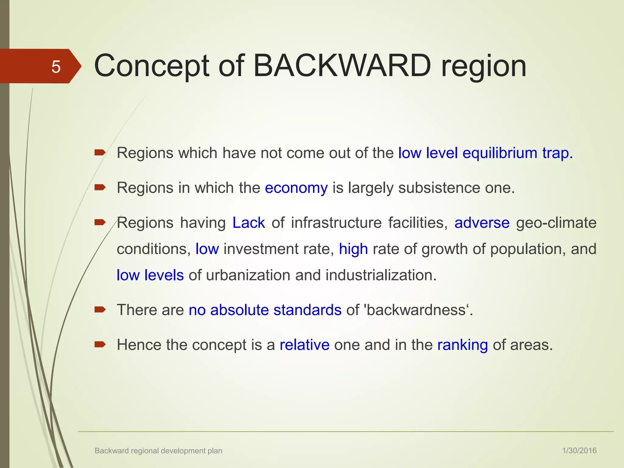 Backward regional development | PPTX