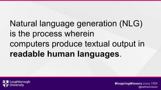 Natural Language Generation: Negotiating Text Production In Our Digital ...