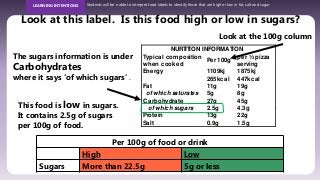 Reading Food Labels | PPTX