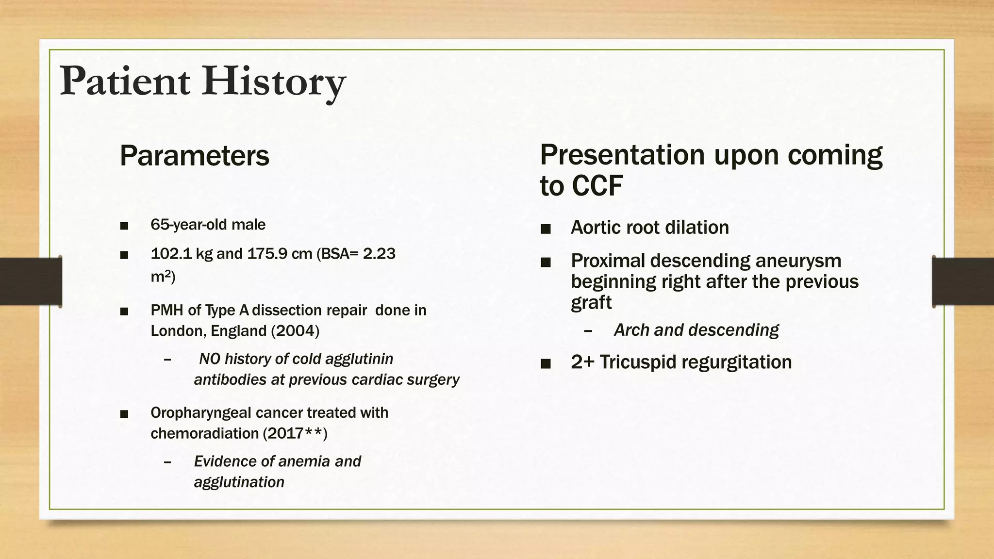 DHCA-in-a-Patient-with-Known-Cold-Agglutinin-Antibodies | PPTX
