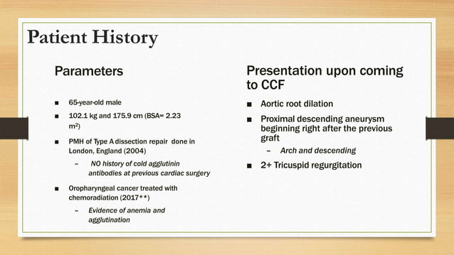 DHCA-in-a-Patient-with-Known-Cold-Agglutinin-Antibodies | PPTX