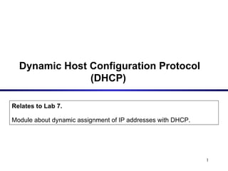 Dhcp | PPT