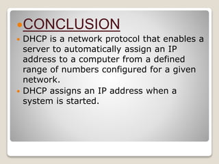 Dhcp | PPTX
