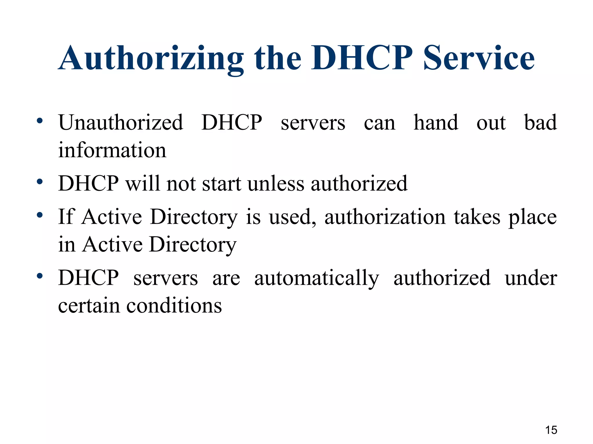 DHCP | PPT