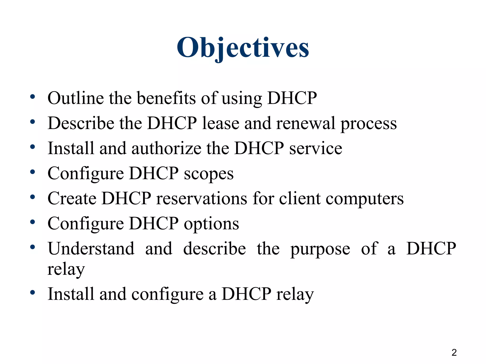 DHCP | PPT