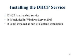 DHCP | PPT