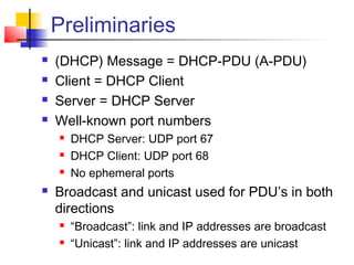 DHCP | PPT