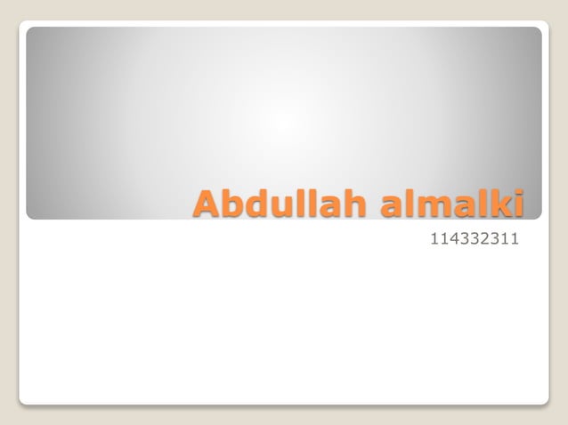 Abdullah Hussain almalki | PPTX