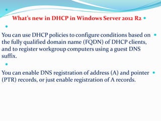 Dhcp windows server 2012 | PPTX | Web Hosting | Internet