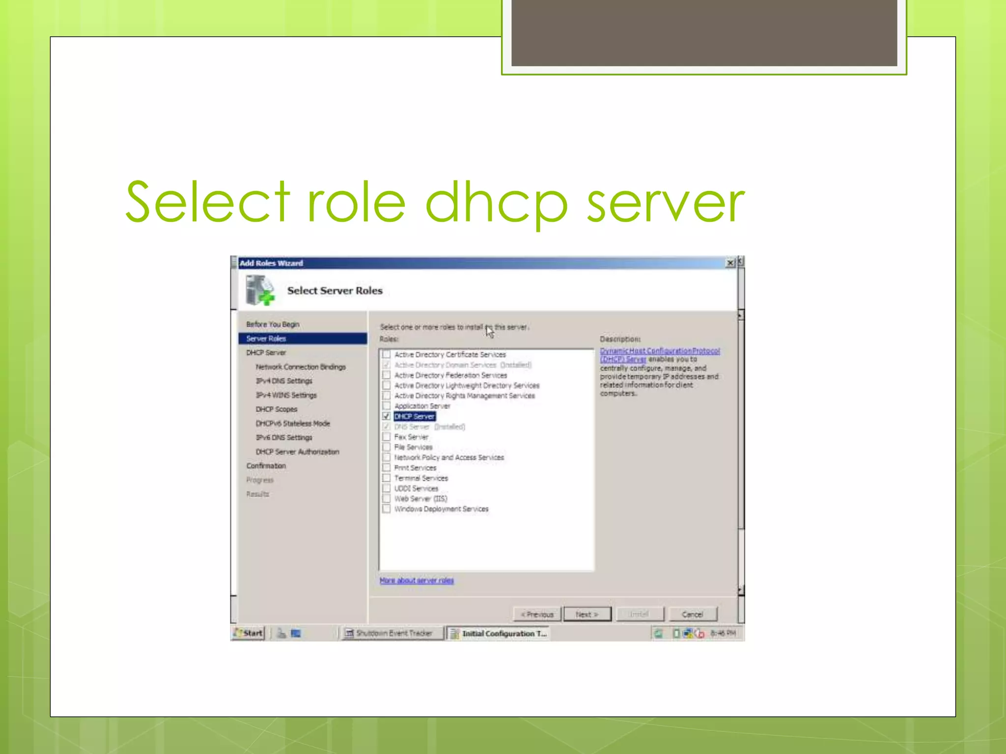DHCP Server Windows 2008 | PPTX
