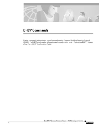 Dhcp commandas | PDF
