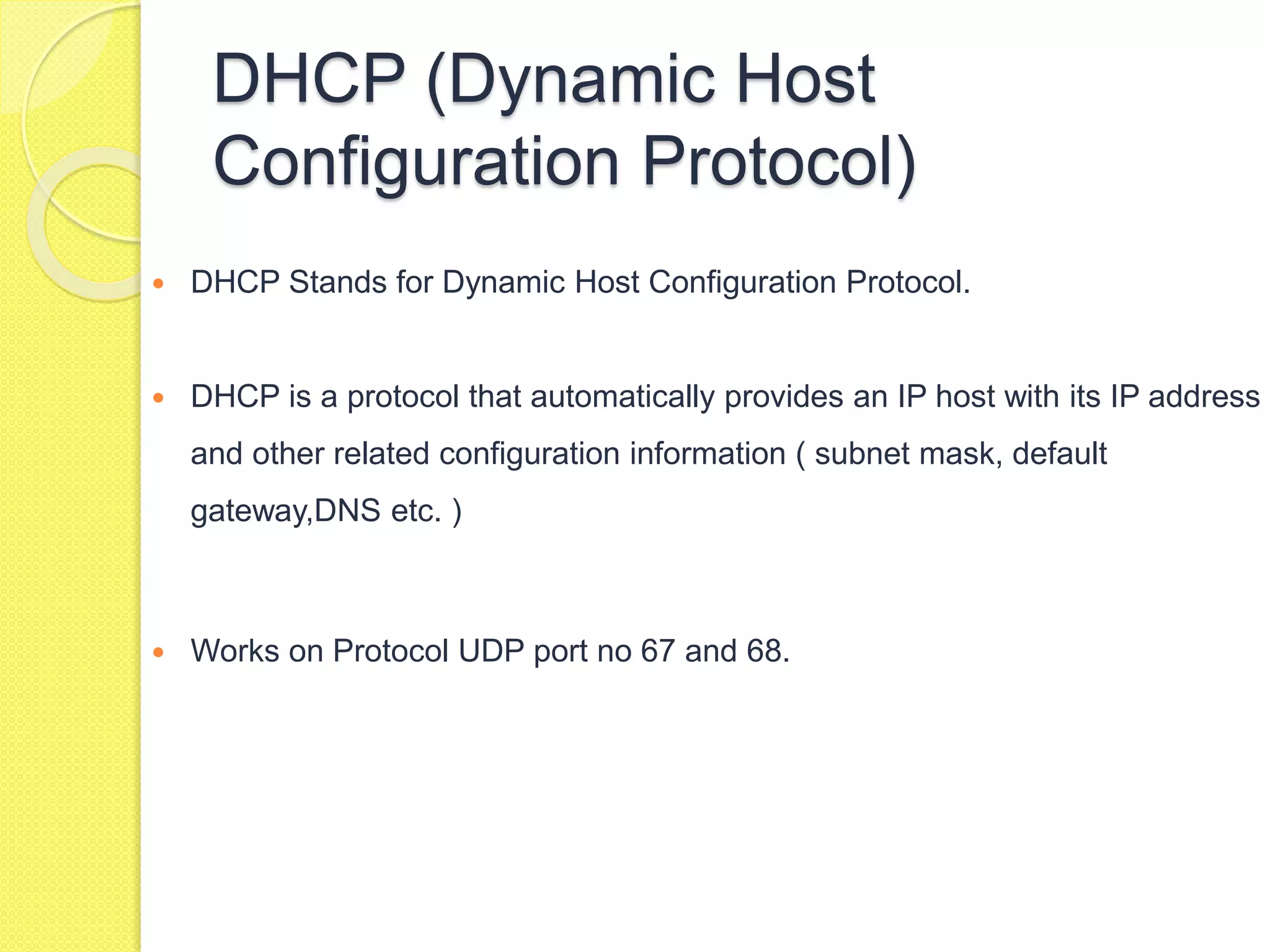 Dhcp Pptx Computer Networking Computing