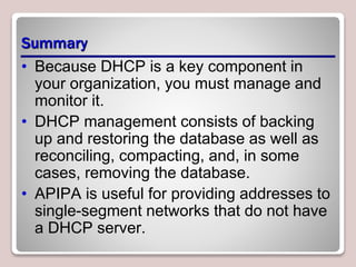 DHCP PROTOCOL | PPT