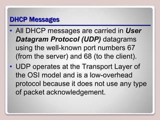 DHCP PROTOCOL | PPT