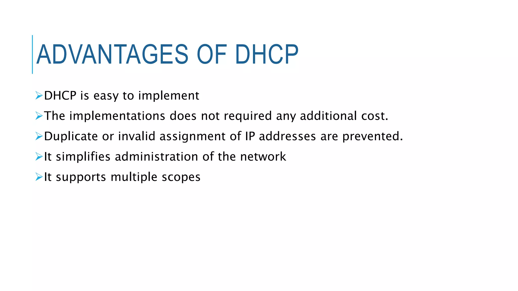 DHCP basics | PPTX