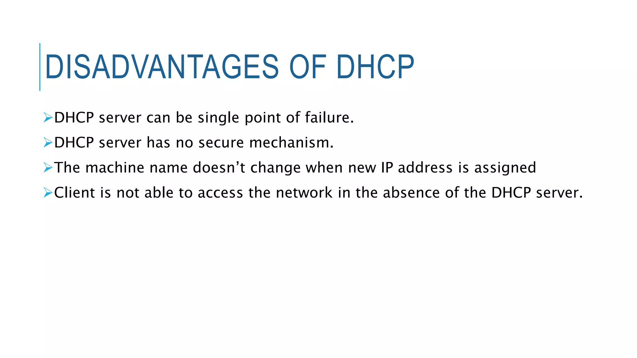 Dhcp Basics Pptx Computer Networking Computing