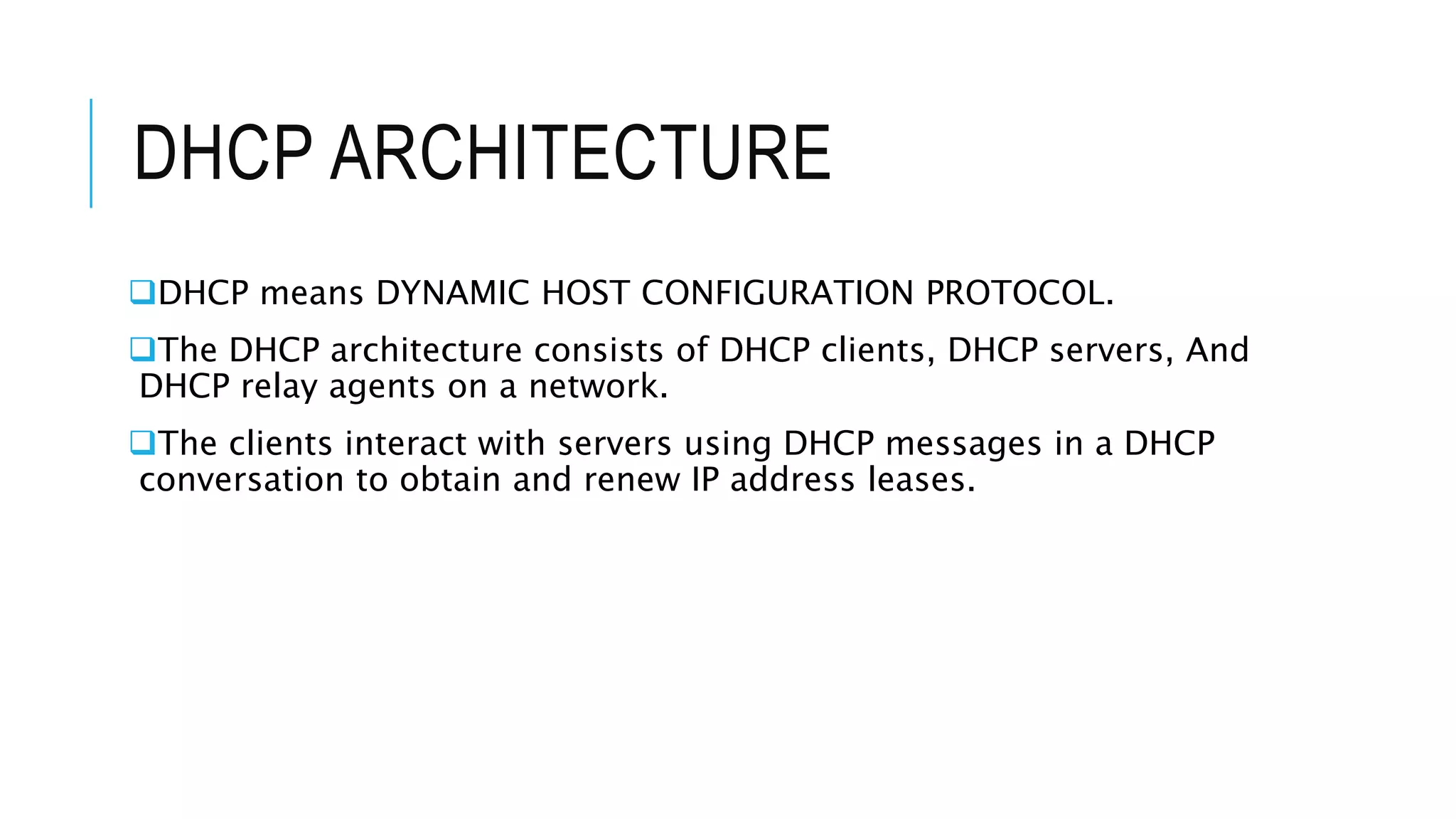 Dhcp Basics Pptx Computer Networking Computing