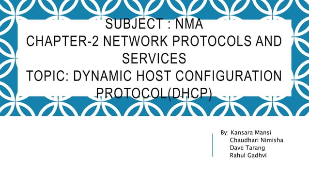Dhcp Basics Pptx Computer Networking Computing