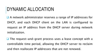 DHCP basics | PPTX