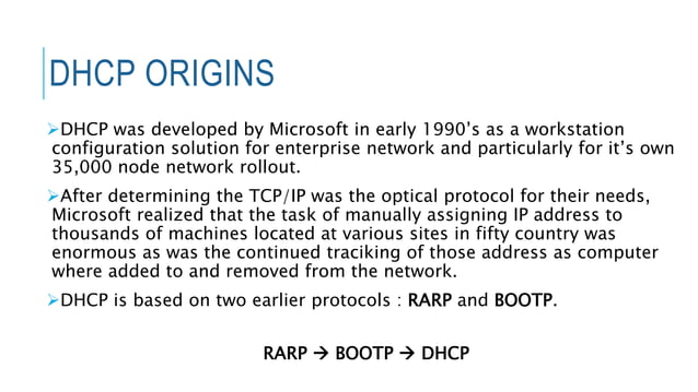 Dhcp Basics Pptx Computer Networking Computing