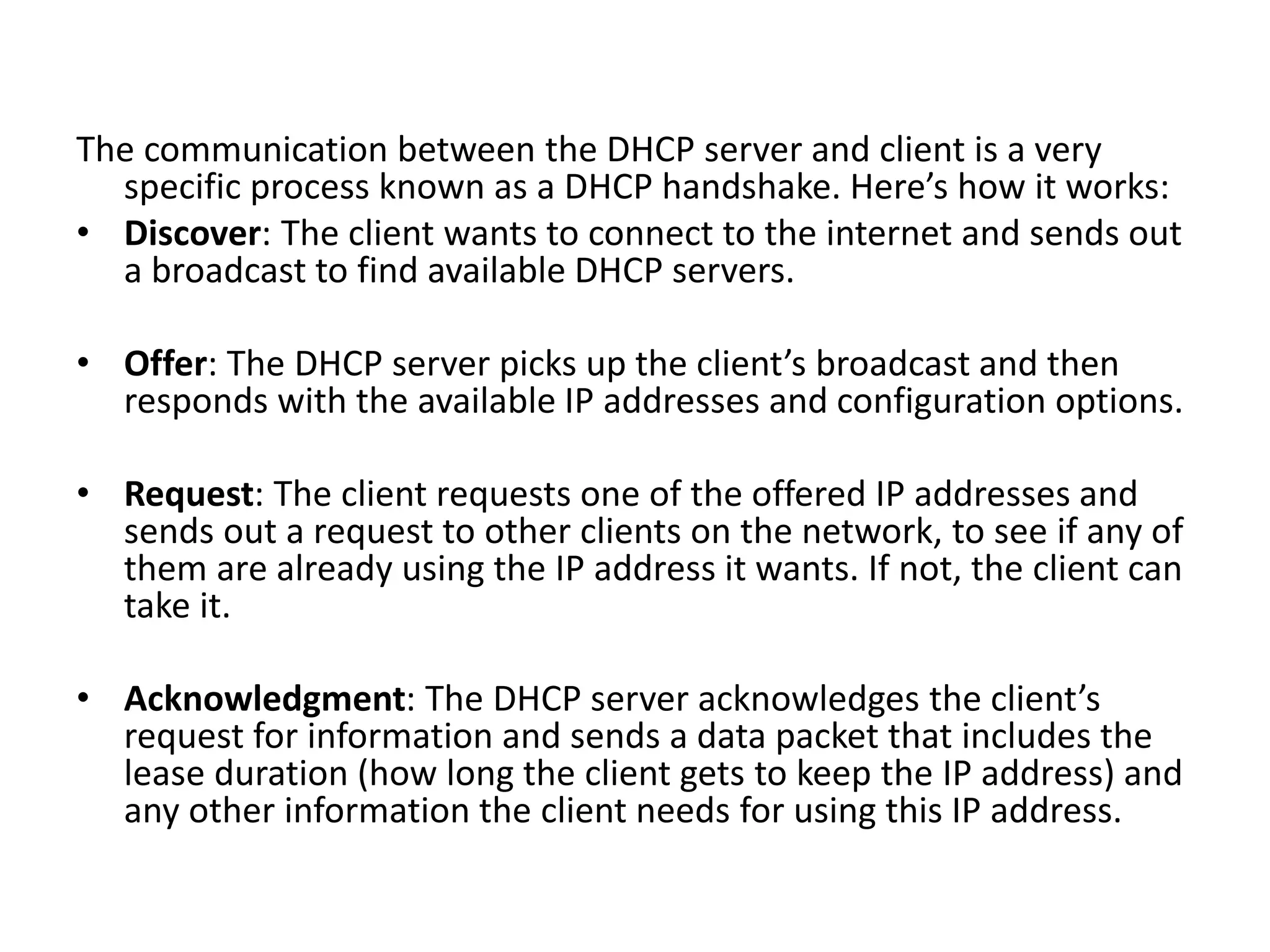 DHCP.pptx | Computer Networking | Computing