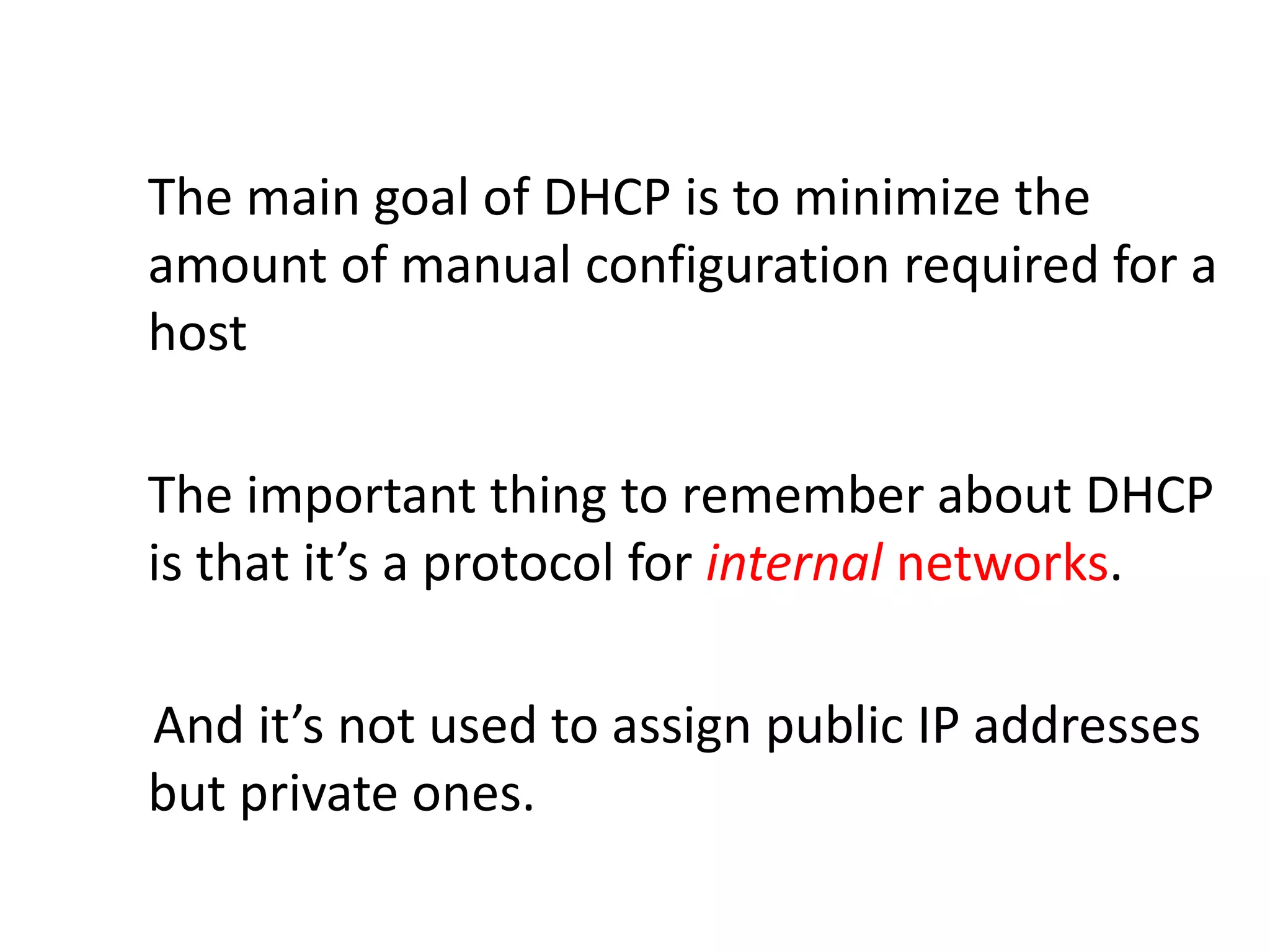 DHCP.pptx | Computer Networking | Computing