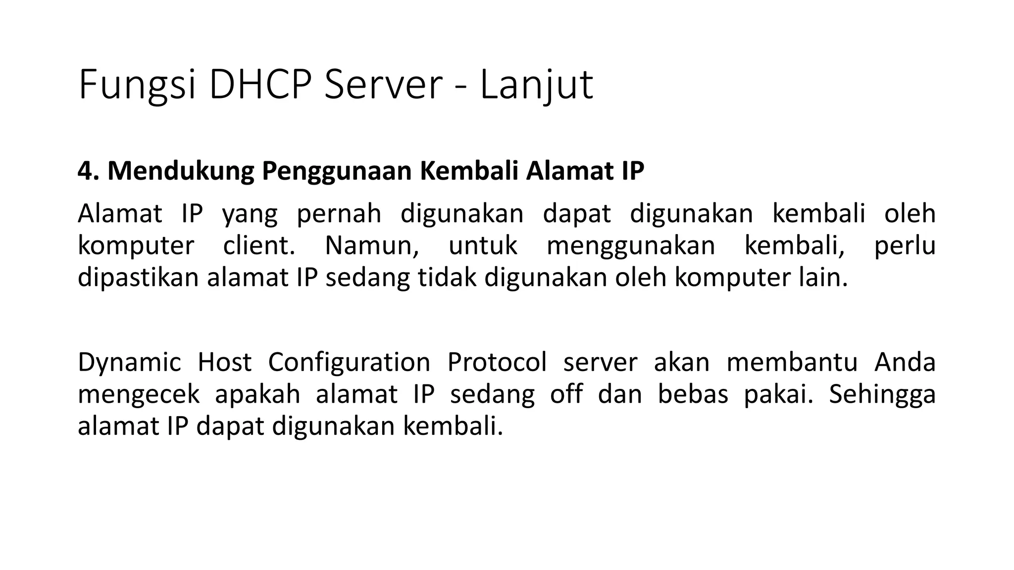 Konsep Dhcp Server Untuk Asj Kelas Xipptx 