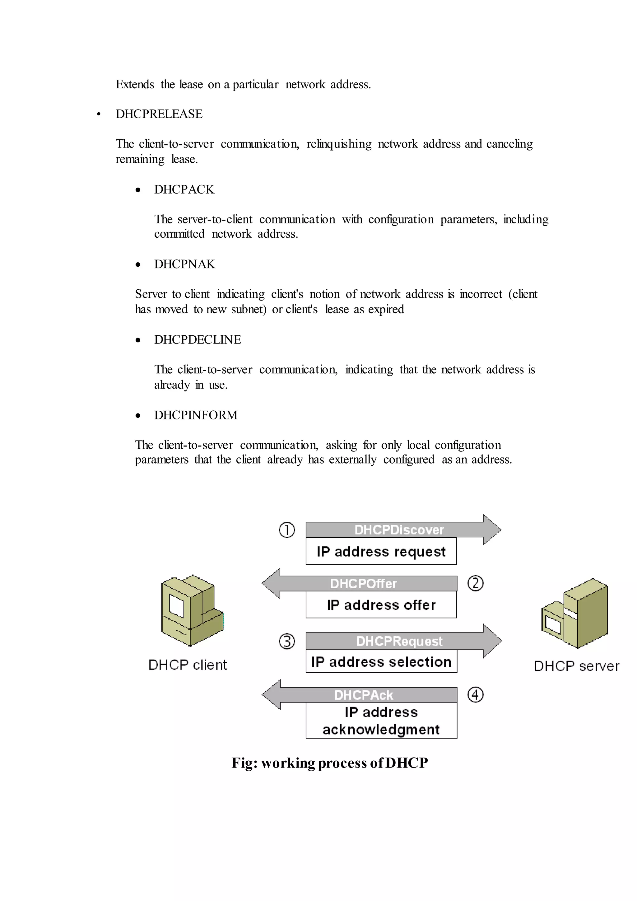 Networking DHCP server Setup Reports | PDF