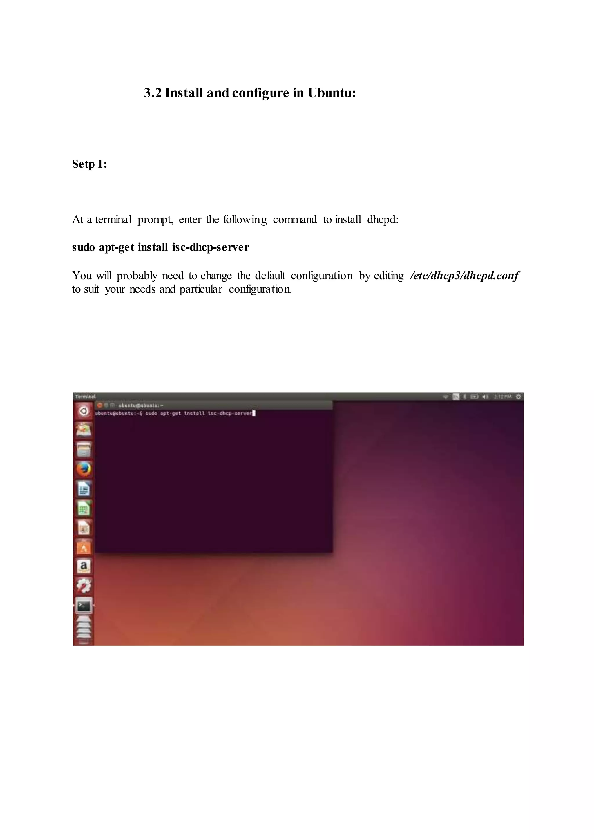 Networking DHCP server Setup Reports | DOCX